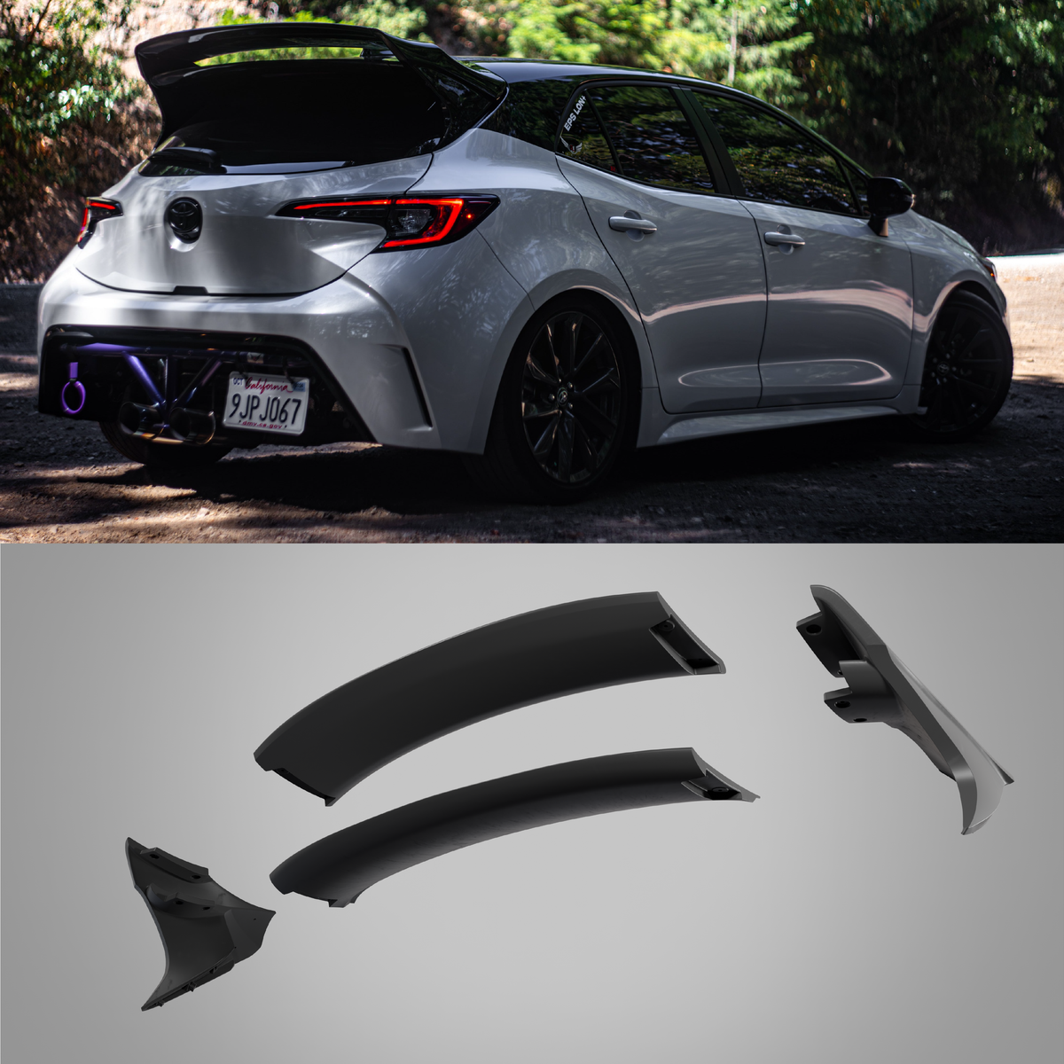 (BACKORDER) WRC Wing V2 – TOYOTA COROLLA HATCHBACK (E210, 2019-2023+)